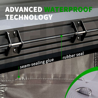 Pop Up Rooftop Tents Hard Shell for Camping Waterproof SUV Car Jeep ...